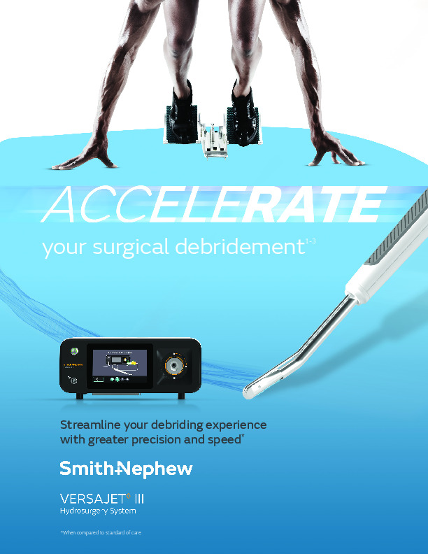 VERSAJET III Hydrosurgery System for wound debridement